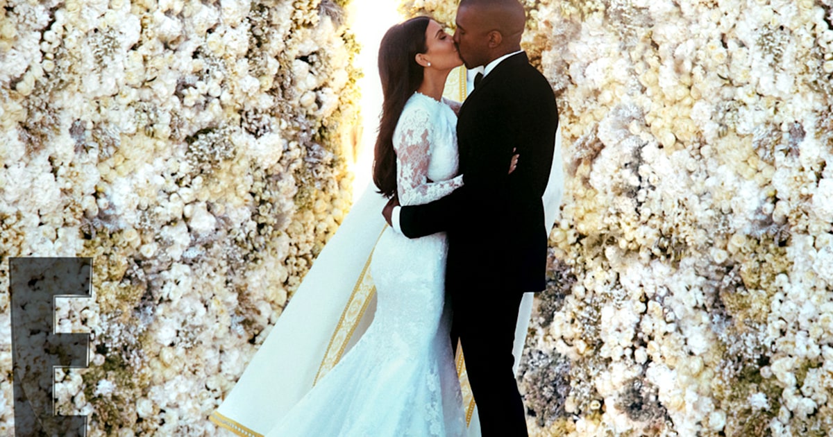 Kim Kardashian's graceful Givenchy wedding dress, newlywed photos revealed