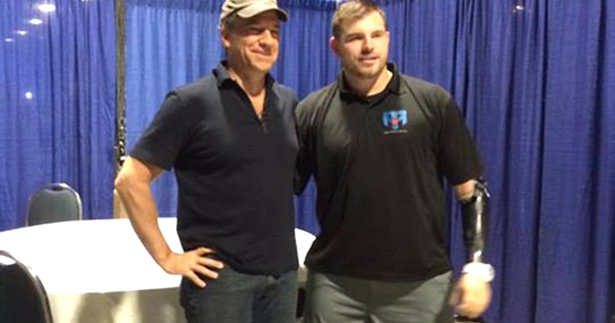 Mike Rowe, 'Dirty Jobs' host, inspired after meeting amputee vet