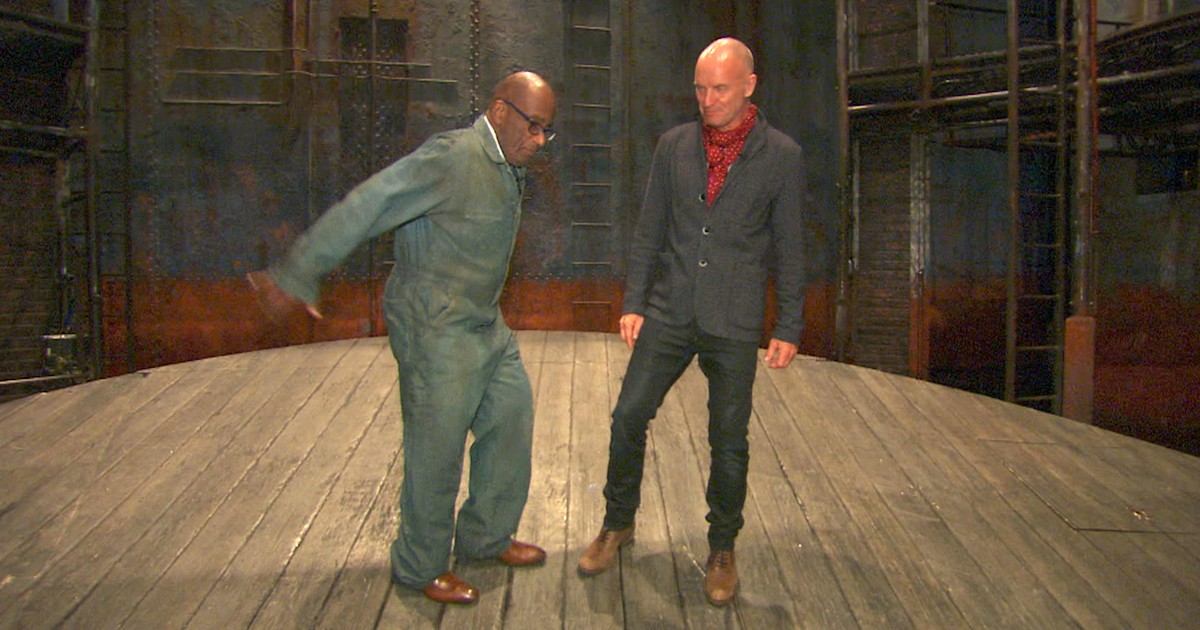 Sting gives Al roker tour of 'Last Ship' stage on Broadway