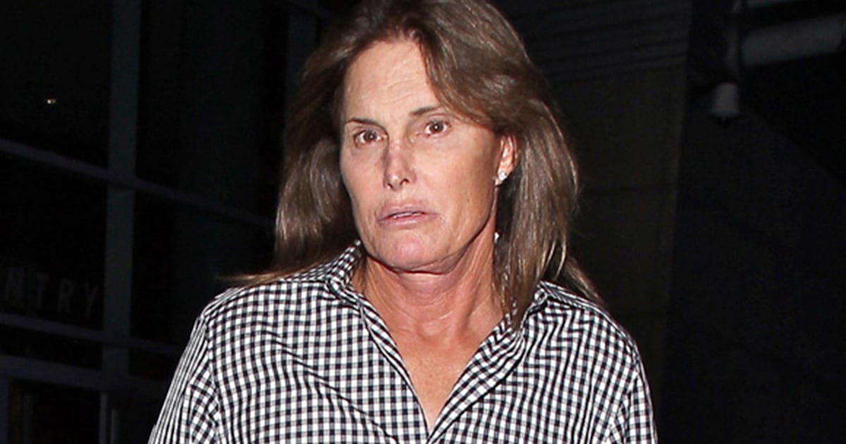 Bruce Jenner lets his long hair down for Elton John concert