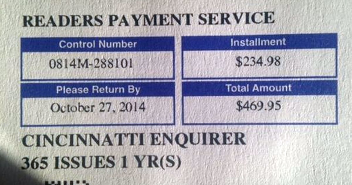 Beware of scam newspaper subscription notices