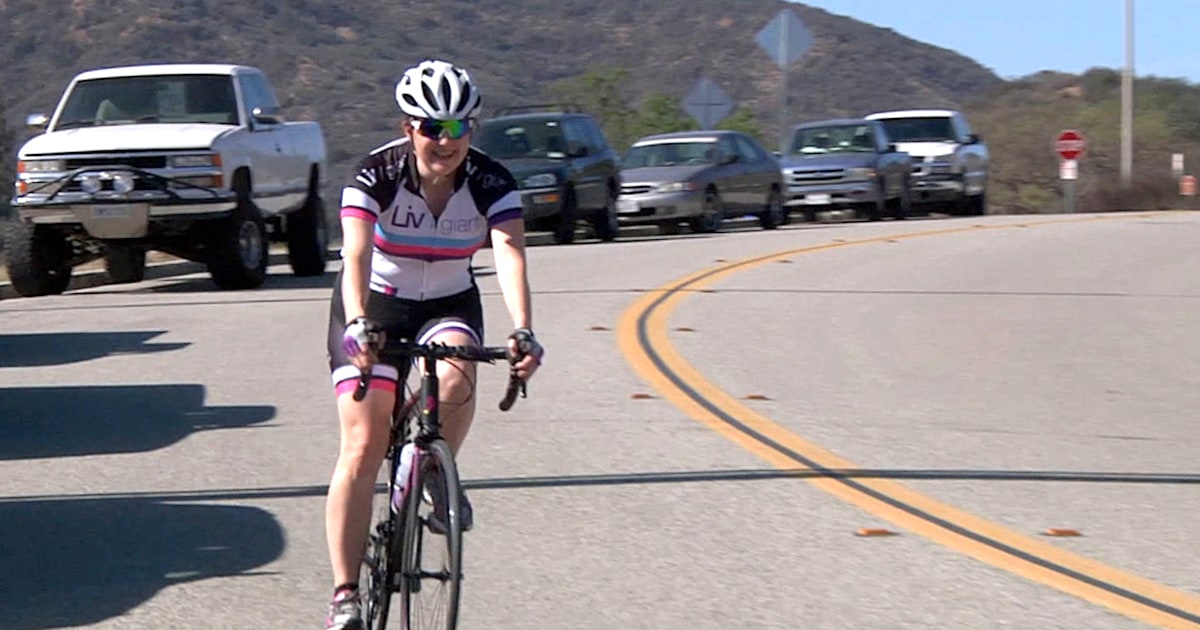 Breast cancer survivor designs bike, rides it to help others