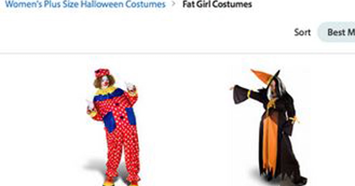 Wal-Mart apologizes, takes down 'fat girl costumes' webpage found by ...