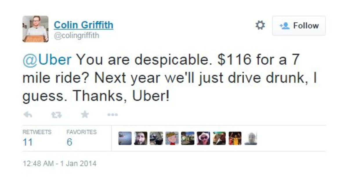 $163 for an Uber? Twitter explodes after pricey New Year's Eve