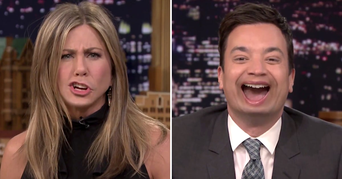 Jennifer Aniston and Jimmy Fallon flip out in 'Tonight Show's' latest ...