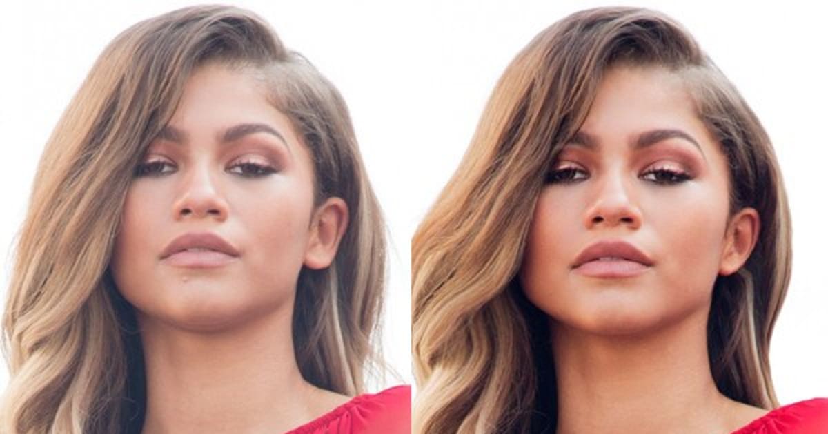 Here Are All the Edits in Zendaya's Before and After Retouched Photos
